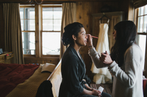 Geri and Mike's cozy Devil's Thumb Ranch wedding - Calluna Events